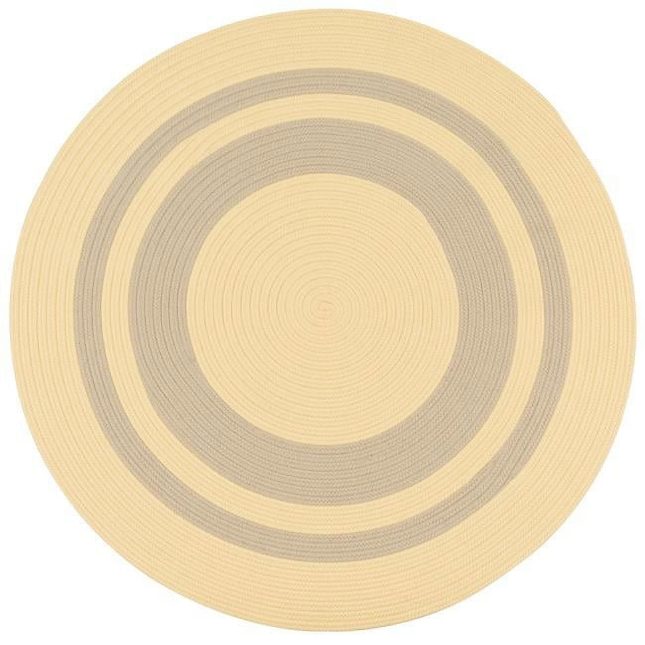 Rug Coronado Round Braided Rug Yellow - 7 ft. - Walmart.com