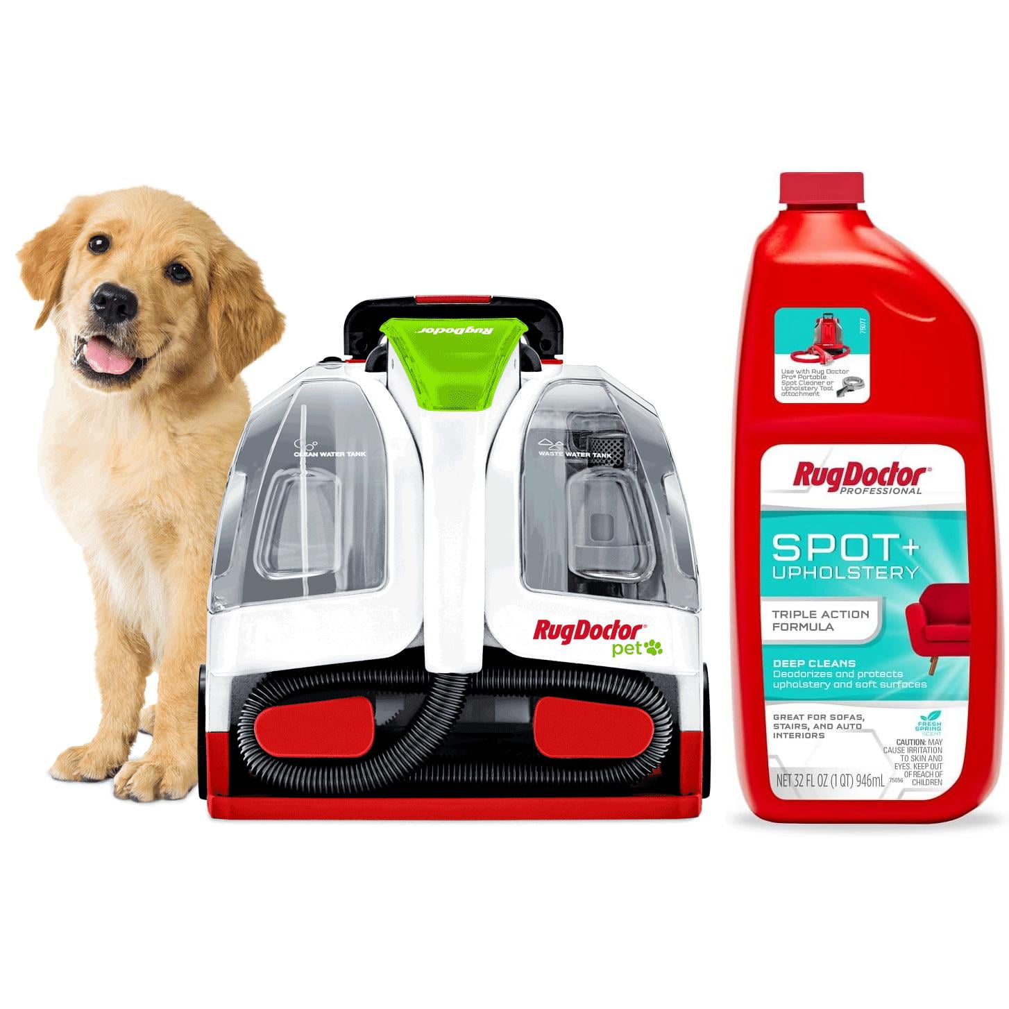 Rug Doctor Pet Portable Spot Cleaner, 2X Suction Power*, Lightweight ...