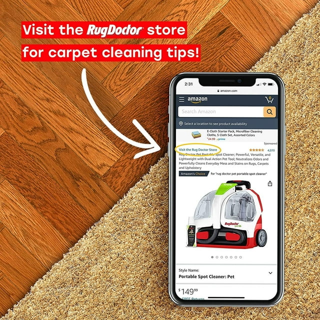 Rug Doctor Pro Spot Cleaner Solution, 3X Action Formula for Pet Stains & Odors, 48 oz - Walmart ...