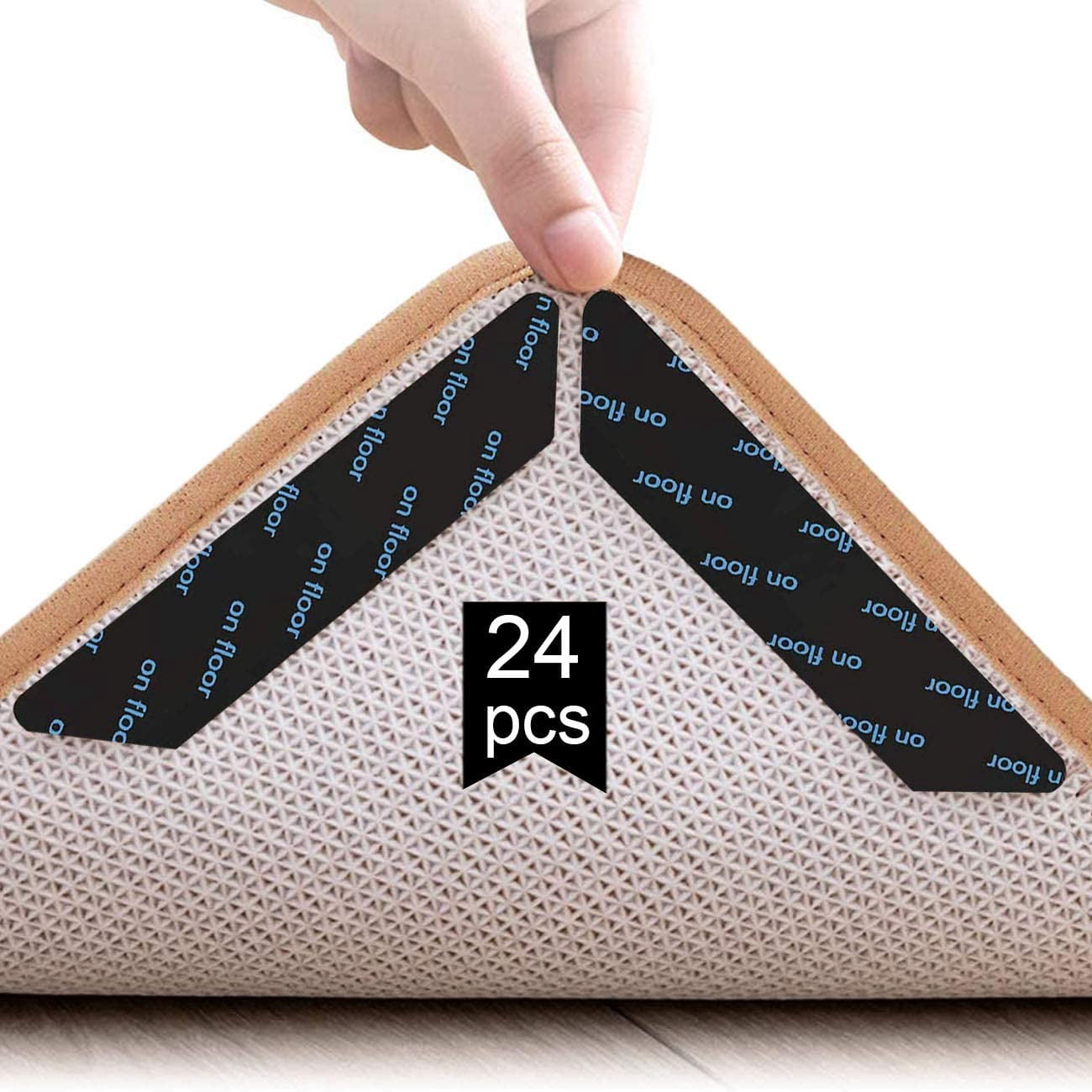 Rug Gripper Anti Slip Mat, 24 Pcs Double Sided Anti Curling Rug Gripper ...
