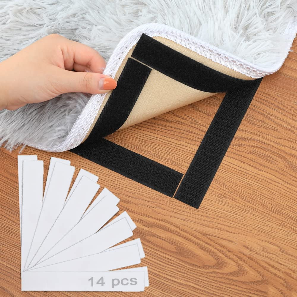 Rug Grippers, Hook and Loop Anti Curling Gripper for Rug and Carpet ...