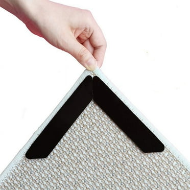 Nourison Firm Grip Anti Slip Black 6" x 3" Rug Gripper, (Set of 8 ...