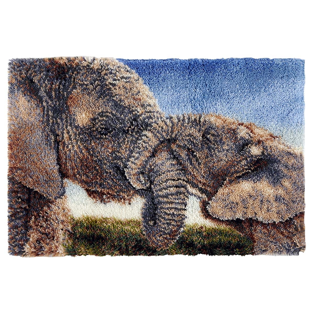 Rug Making Latch Hooking Kit，Elephant Hug Latch Hook Kit ,Creative ...