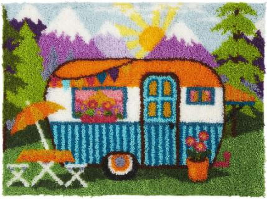Rug Making Latch Hooking Kit | Summer Camping - Walmart.com