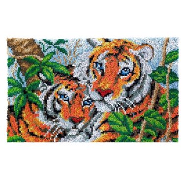 Dolphins at Sunrise | Rug Making Latch Hooking Kit - Walmart.com