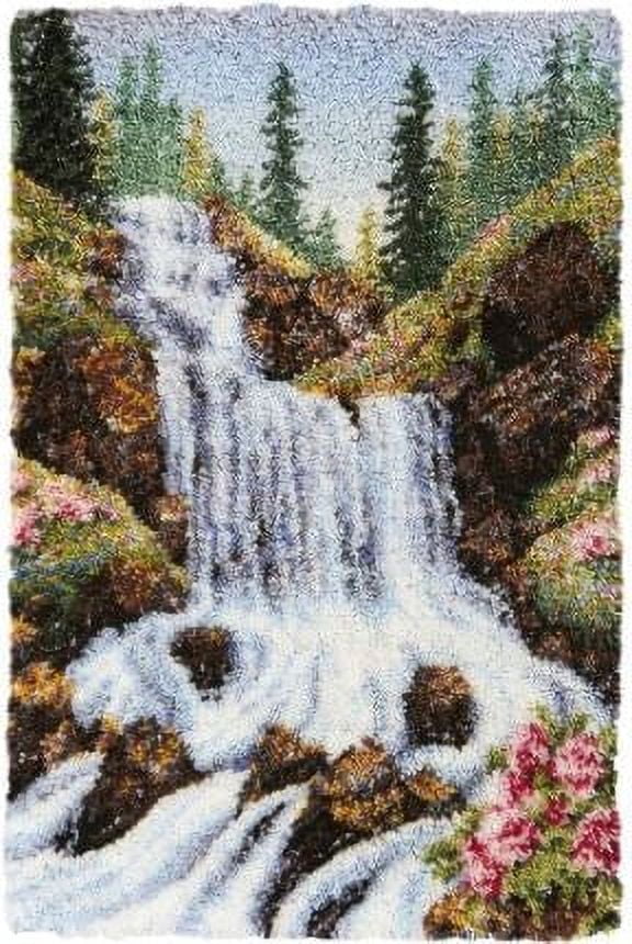 Rug Making Latch Hooking Kit | Waterfalls (5 sizes available) - Walmart.com