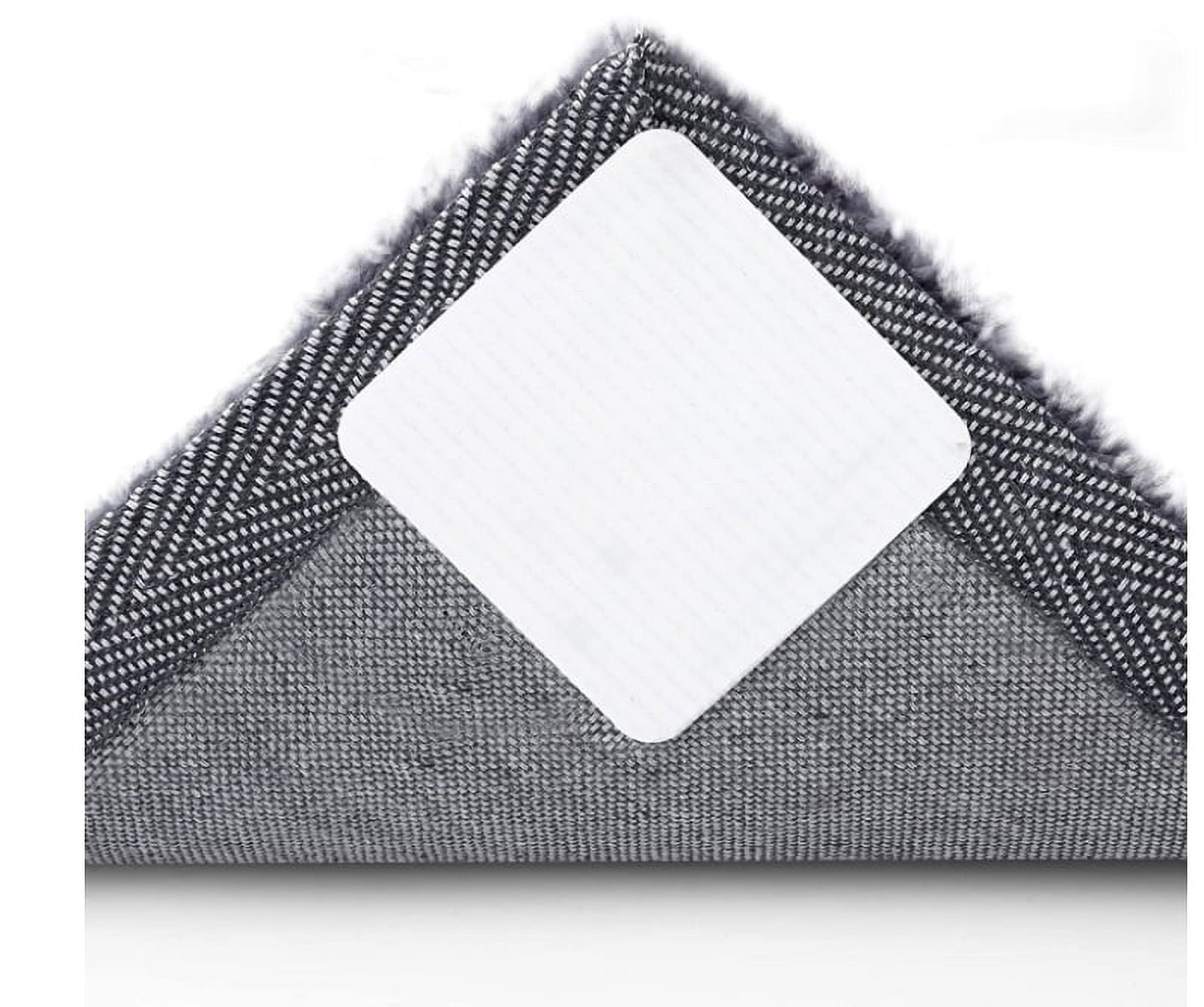 Rug Pads Grippers, 4 PCS White Non Slip Washable Grippers for Rug ...