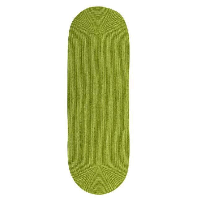 Rug Reversible Flat-Braid Oval Braided Runner Lime - 2 ft. 4 in. x 9 ft ...