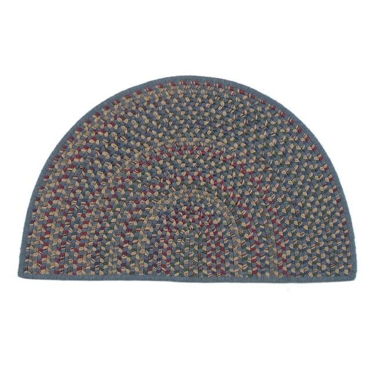 Rug Rustic Braided Kitchen Slice Federal Blue - 1 ft. 6 in. x 2 ft. 6 ...