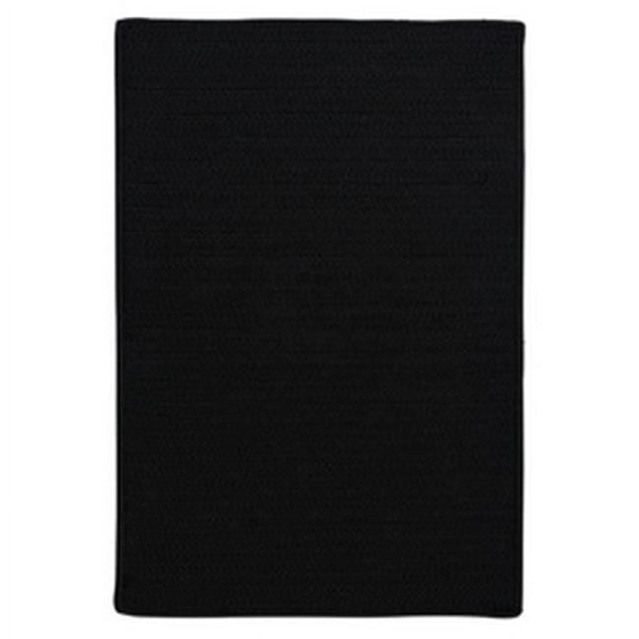 Rug Simply Home Solid Black Braided Rug - 2x10 ft. - Walmart.com
