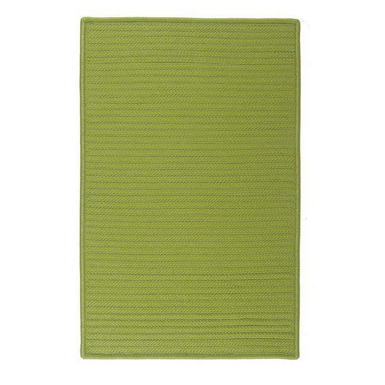 Rug Simply Home Solid - Bright Green 12 ft. square Braided Rug ...