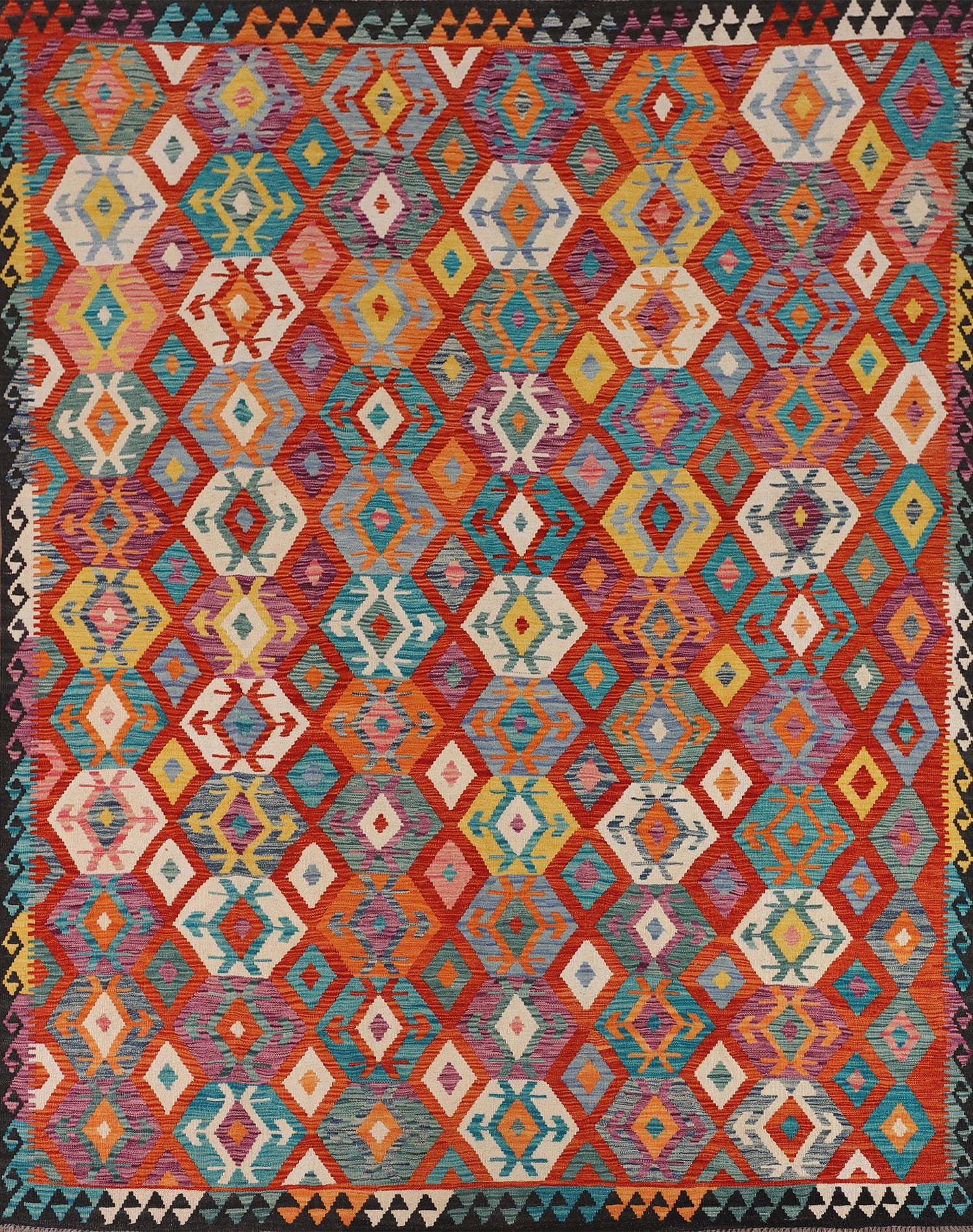 Rug Source Indoor Southwestern Collection, Multi-Colored All-Over Area ...