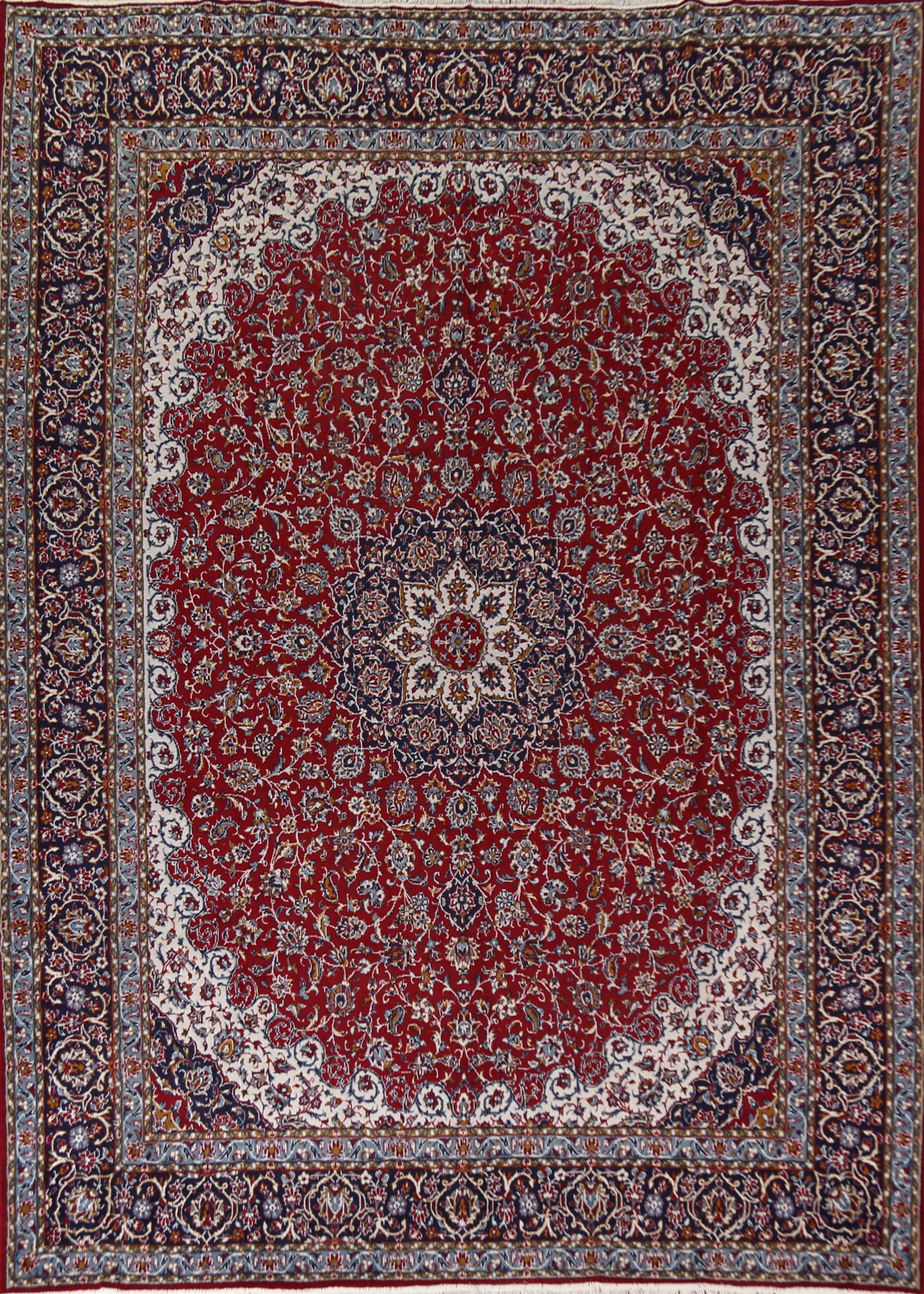 Rug Source Indoor Traditional Collection, Red Floral Area Rug 12' 0'' X ...