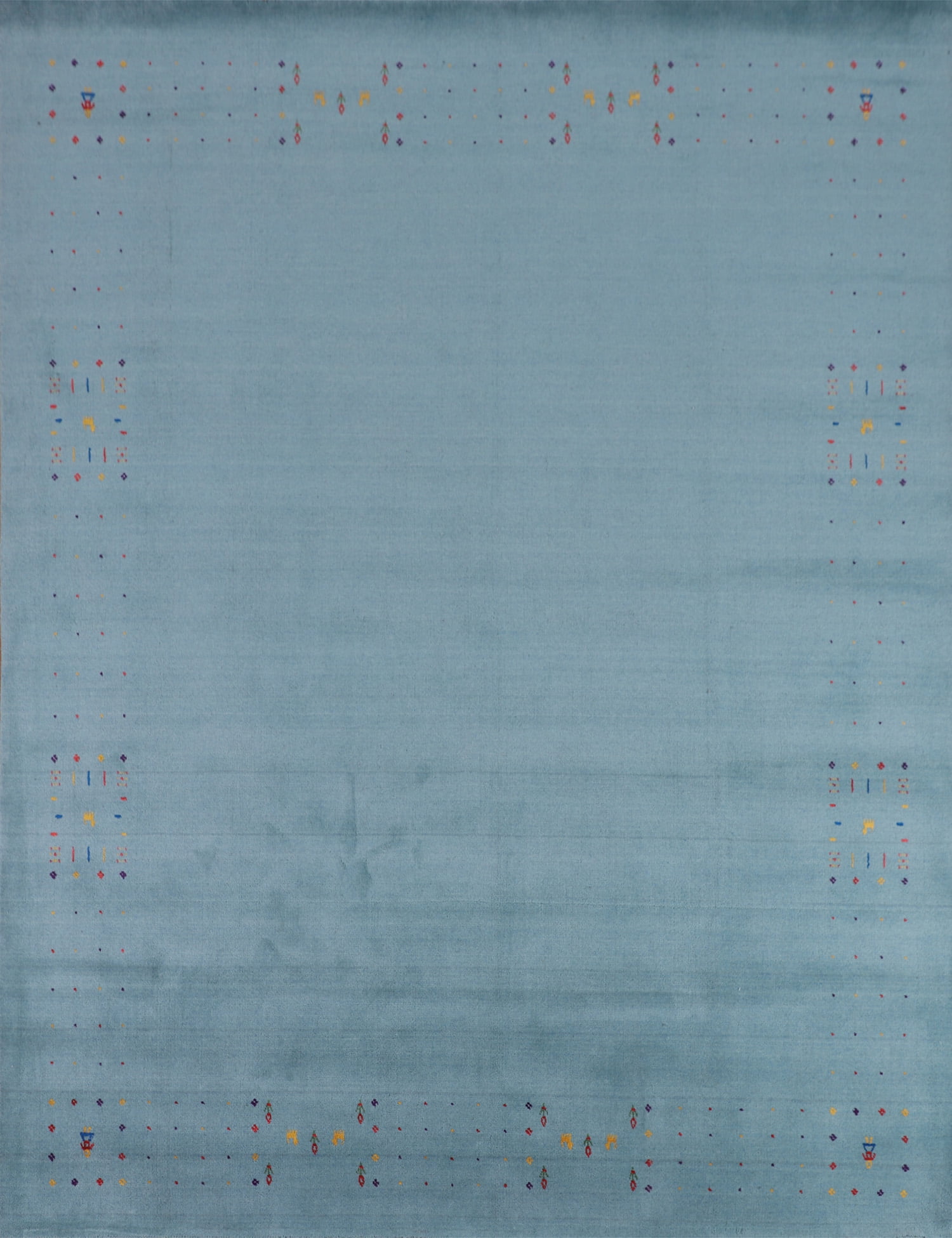 Rug Source Indoor Tribal Collection, Navy Blue & Blues Tribal Area Rug ...