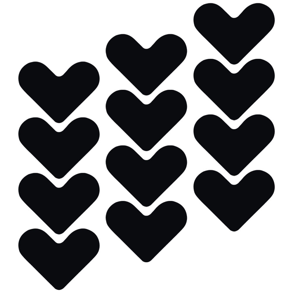 Rug Tape Stickers Carpet Double Sided 20 Pcs Heart Heart-shaped ...