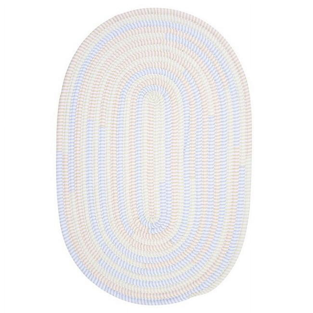 Rug Ticking Stripe - Starlight 8 ft. Round Braided Rug - Walmart.com