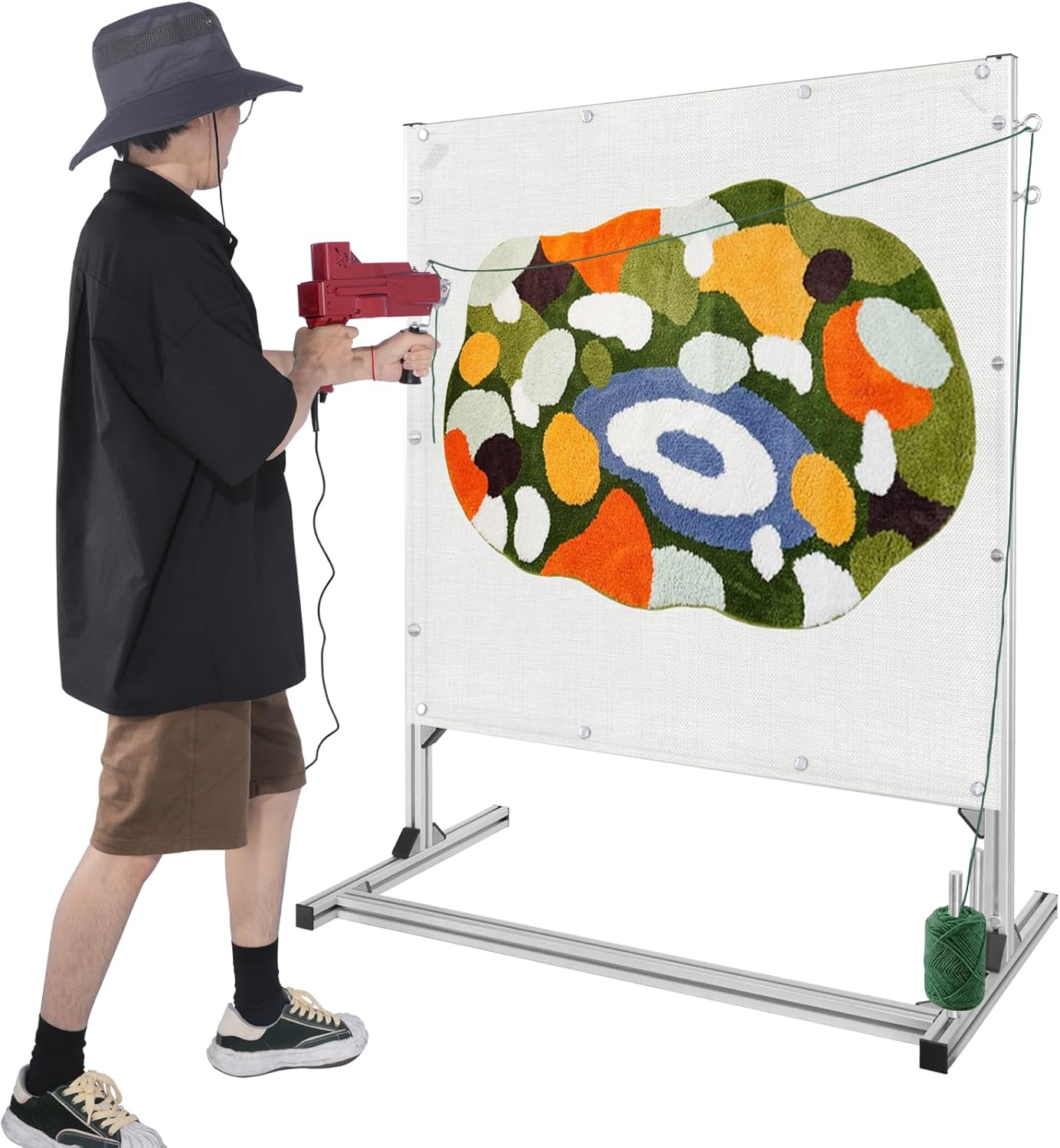 Rug Tufting Frame Kit, 55.1" Aluminum Metal Frame for Rug Making ...