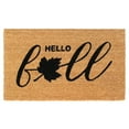 RugSmith Black Machine Tufted Hello Fall Doormat, 18" x 30" - Walmart.com