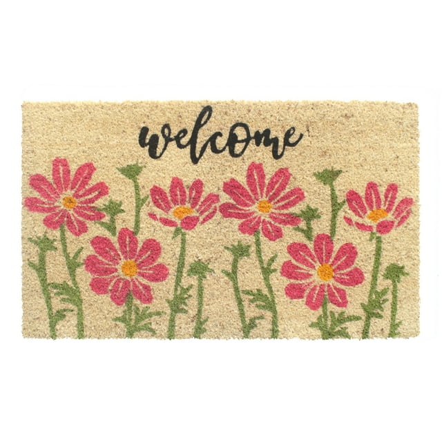RugSmith Multi Machine Tufted Hello Floral Doormat, 18"x30" - Walmart.com