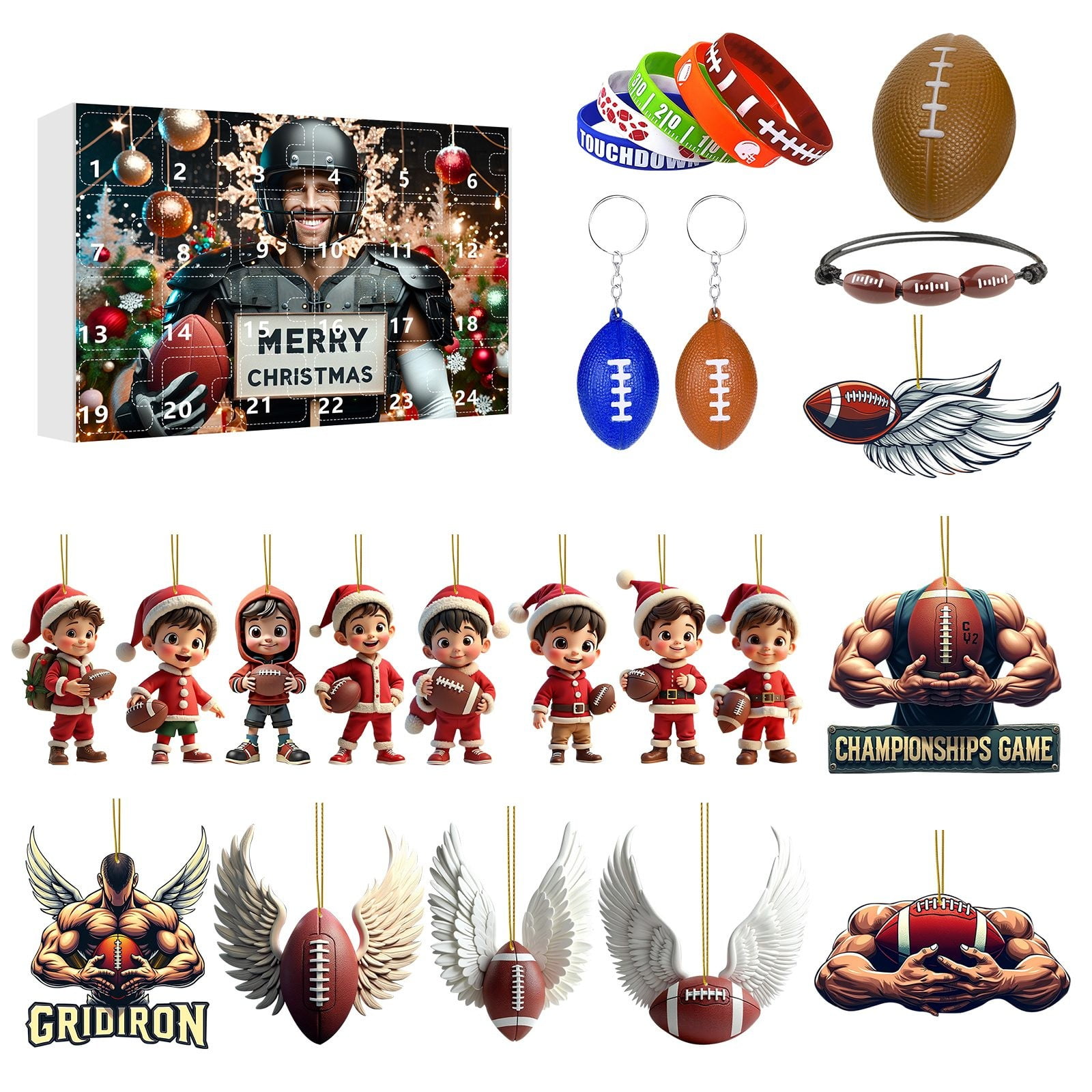 Rugby Advent Calendar Christmas Toys Countdown Set Celebrate 24 Days Of ...