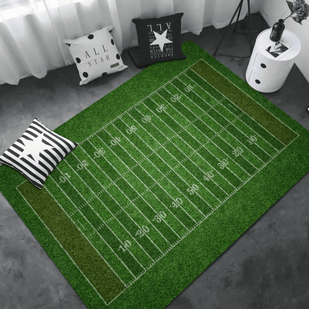 Rugby American Football Field Area Long Rugs Nordic Style Home Doormat ...