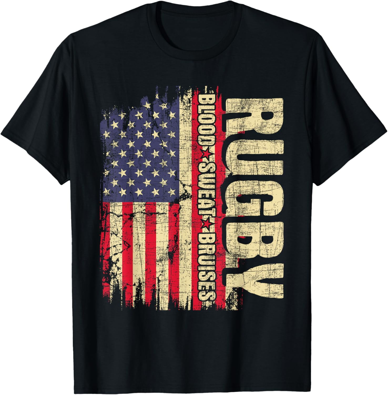 Rugby Blood Sweat Bruises - Rugby Player Coach Dad Mom T-Shirt ...