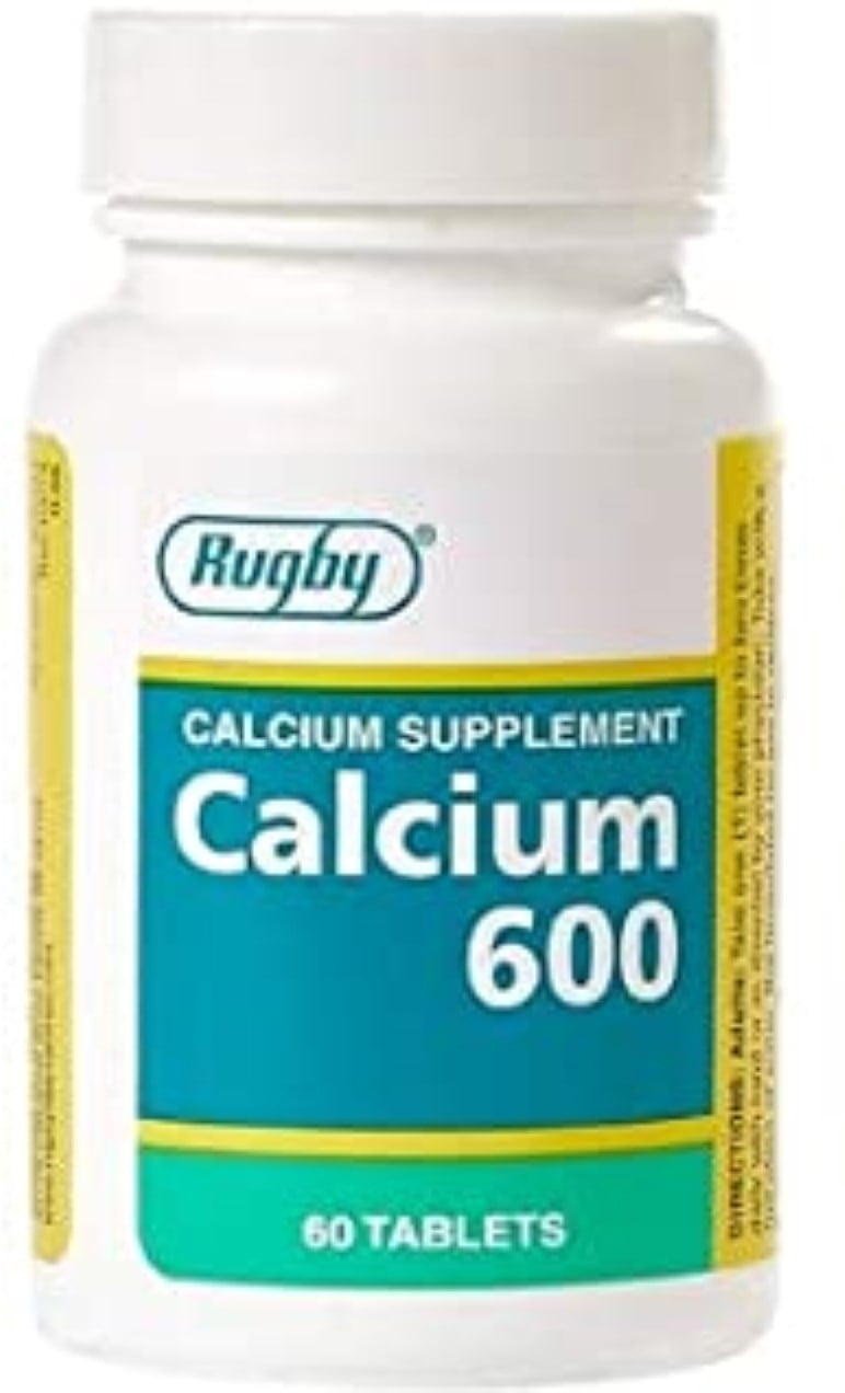 Rugby Calcium 600 Mg Bone Health Supplement Pills, Reduces Osteoporosis ...