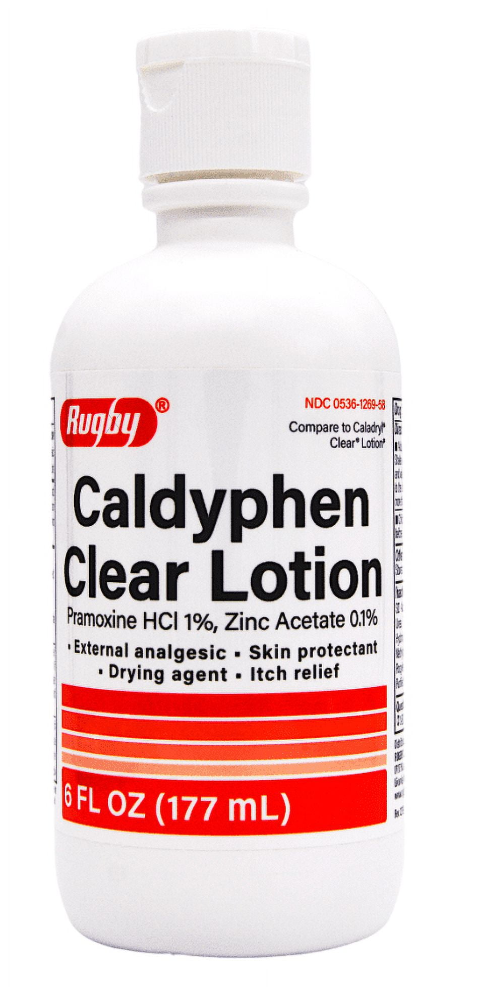 Rugby Caldyphen Clear Lotion Pramoxine HCl 1%, / Zinc Acetate 0.1% - 6 ...