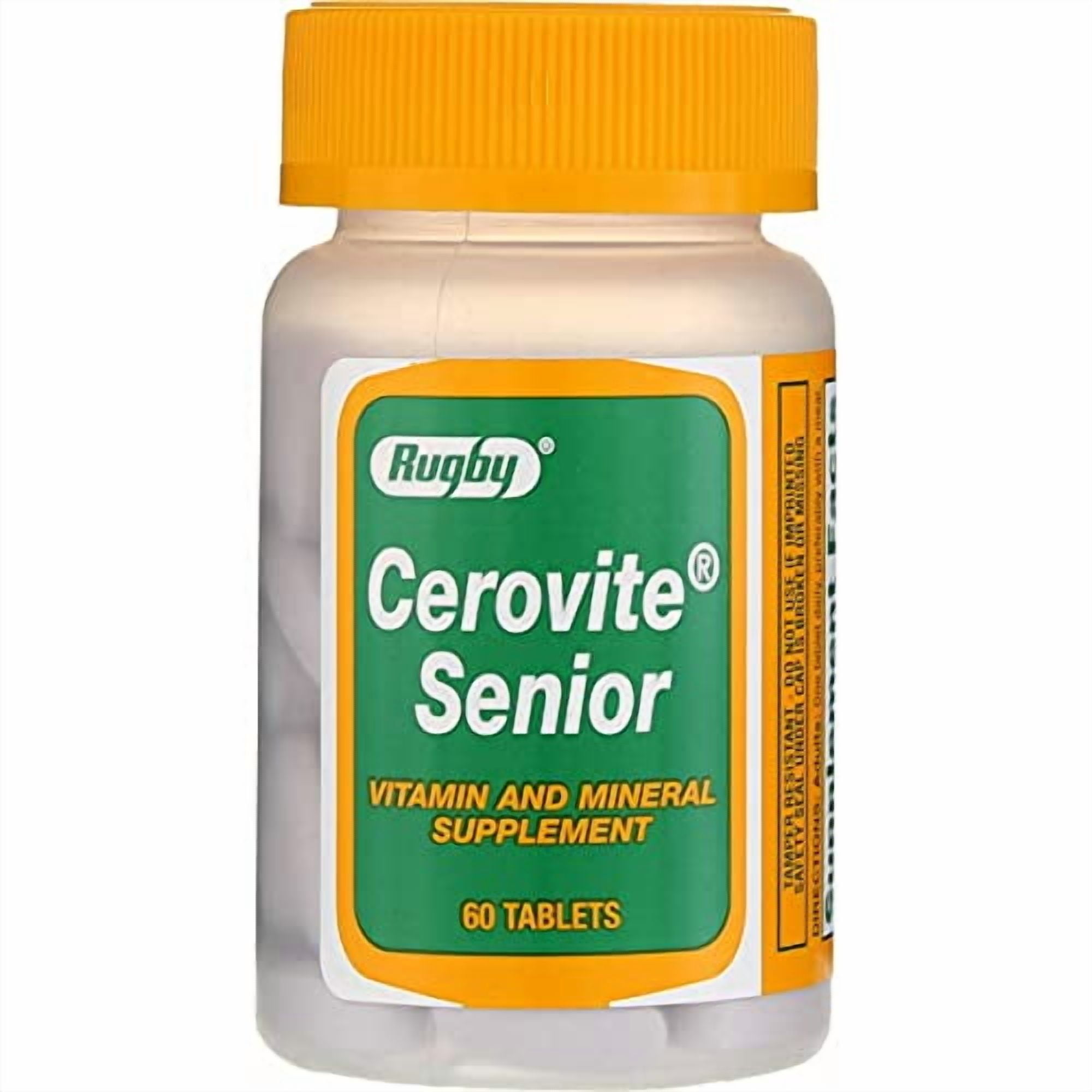 Rugby Health Multivitamin Cerovite Senior Vitamin & Mineral Supplement ...