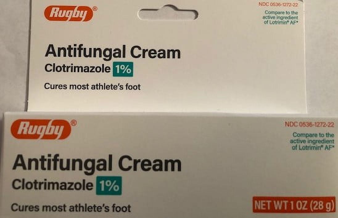 Rugby Clotrimazole Antifungal 1% Cream Clotrimazole-1 % 28g. - Walmart.com