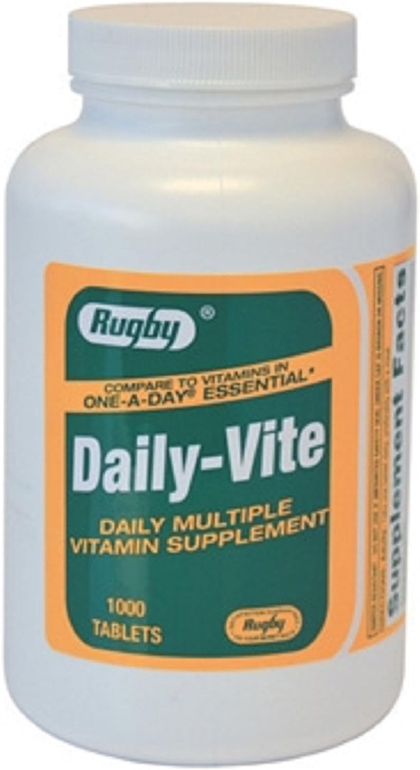 Rugby Daily-Vite Multivitamin Tablets 1000 ea - Walmart.com
