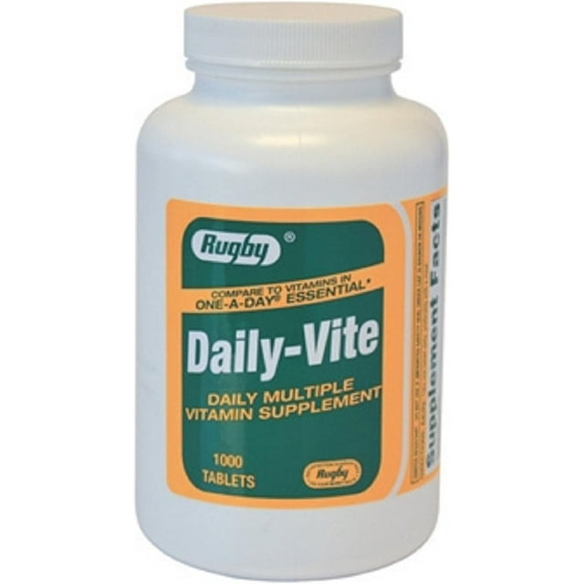Rugby Daily-Vite Multivitamin Tablets 1000 ea - Walmart.com