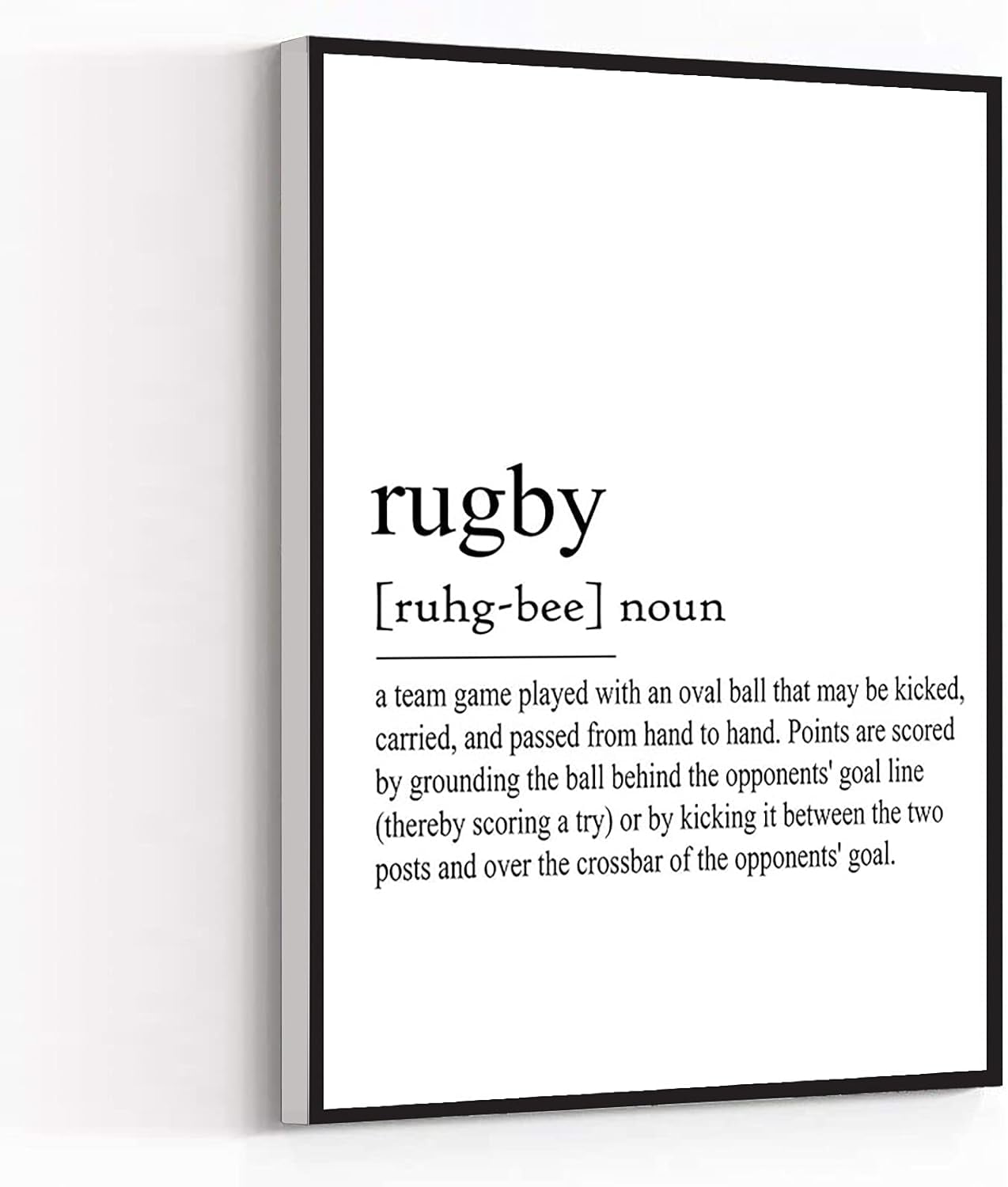 Rugby Definition Print,Rugby Definition Poster Painting Artwork Wall ...