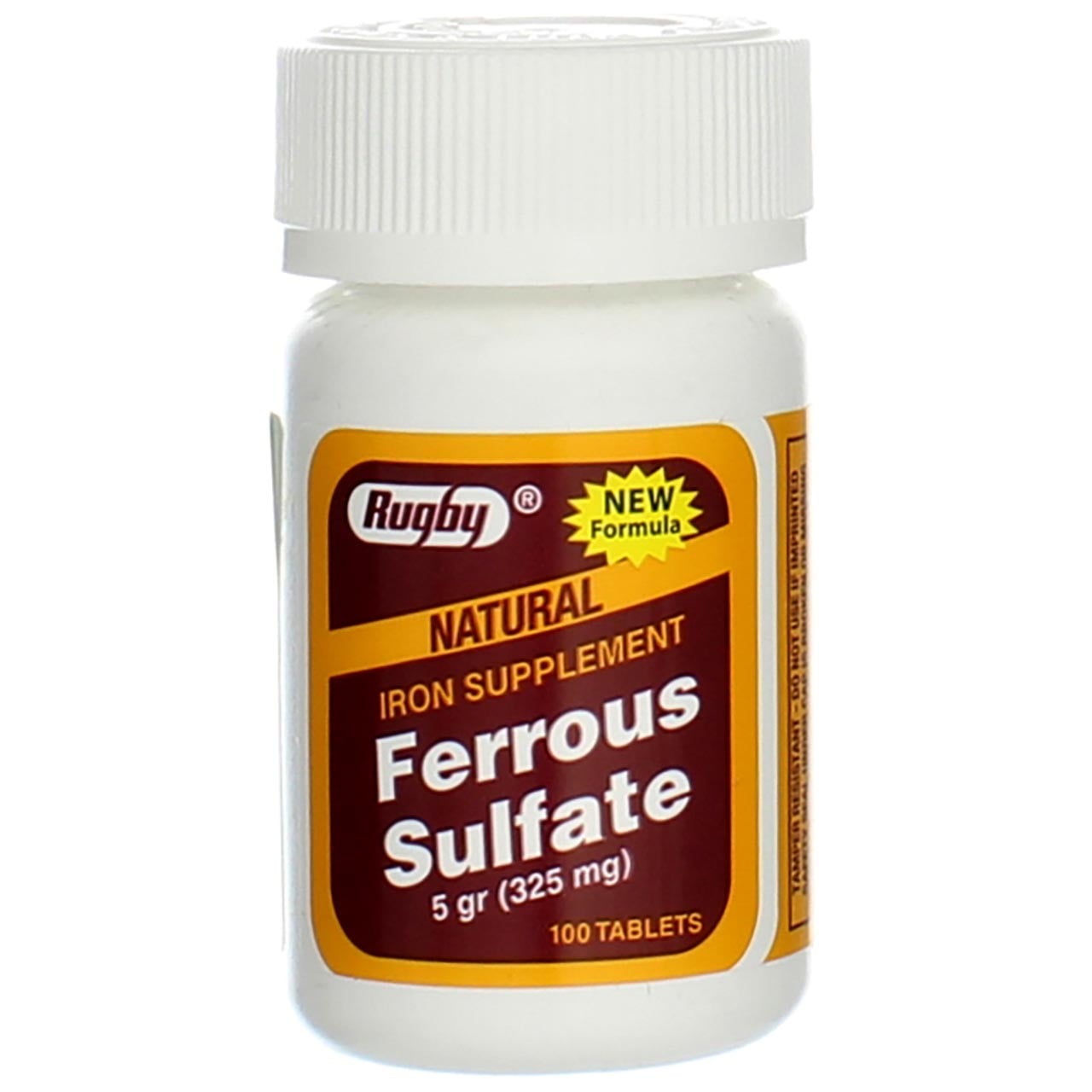 Rugby Ferrous Sulfate-325 mg Red Tablets - 100 Count Nepal | Ubuy