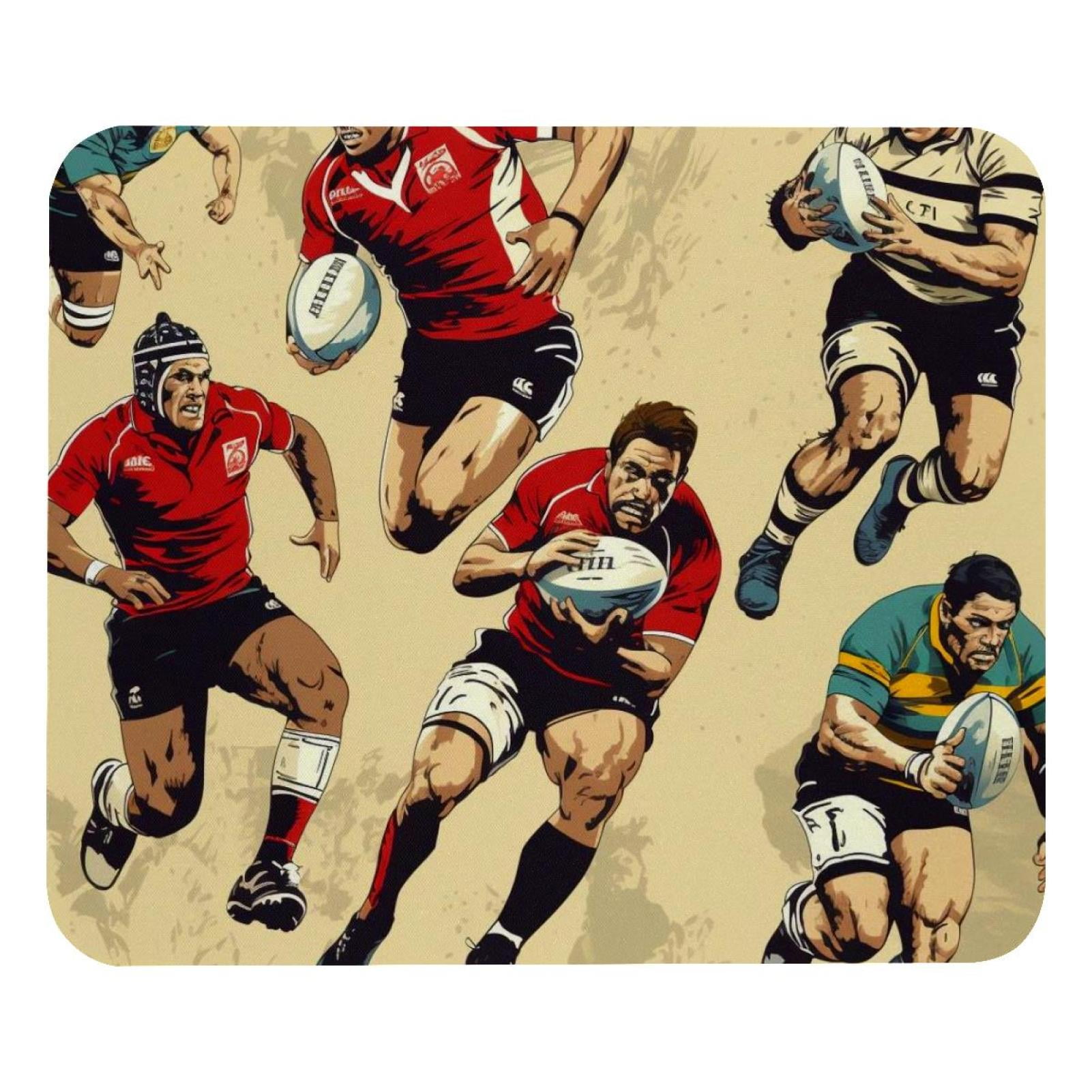 Rugby Football Computer Mouse Pad,Rubber Mouse Mat for Gaming, Office ...