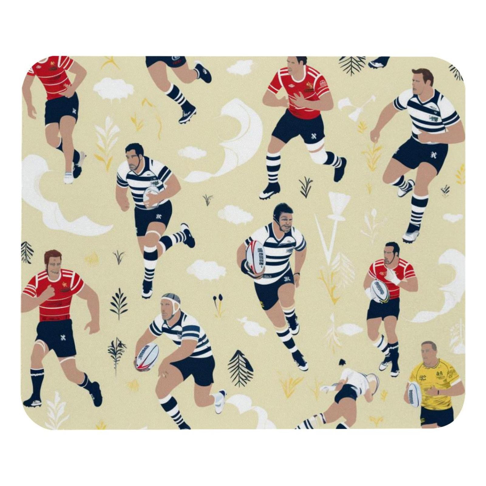 Rugby Football Computer Mouse Pad,Rubber Mouse Mat for Gaming, Office ...