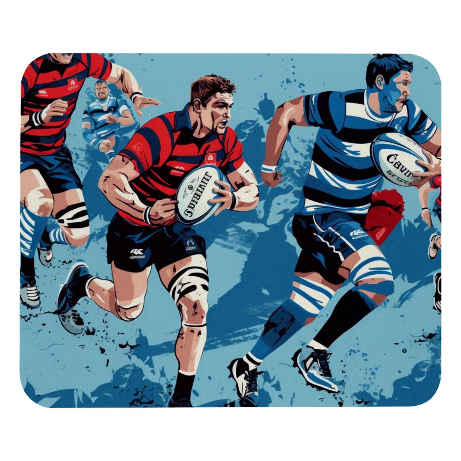 Rugby Football Computer Mouse Pad,Rubber Mouse Mat for Gaming, Office ...