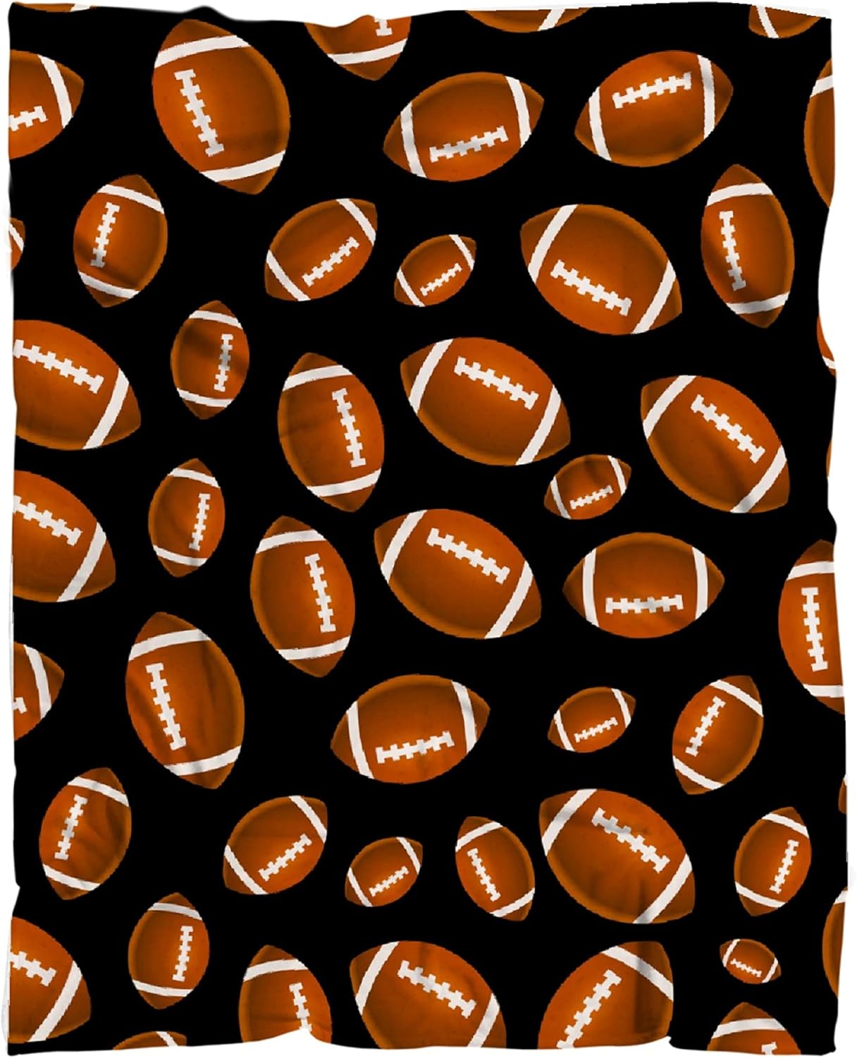Rugby Football Flannel Fleece Bed Blanket Throw Blankets Lightweight ...