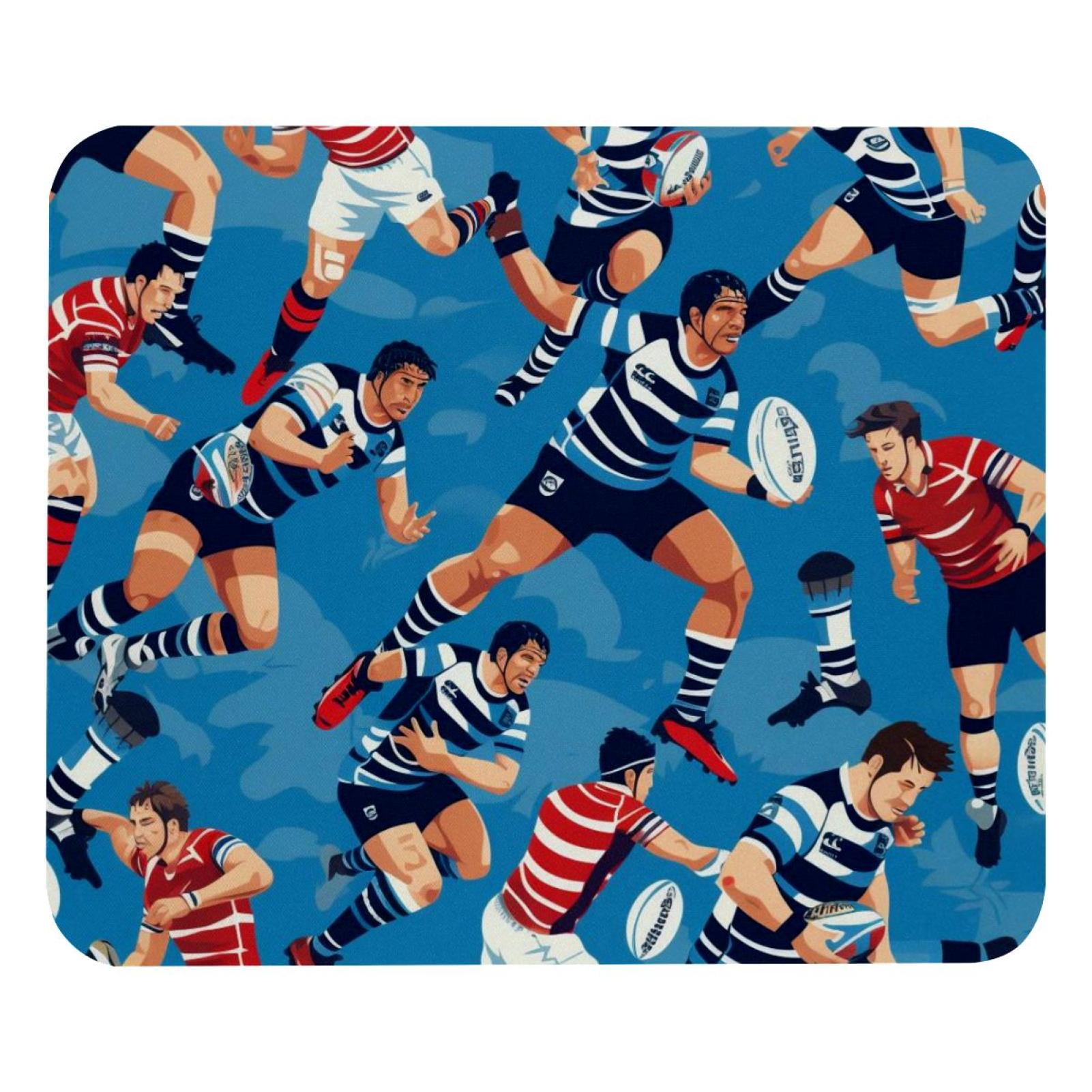 Rugby Football Mouse Pad, Cloth with Rubberized Base - Walmart.com