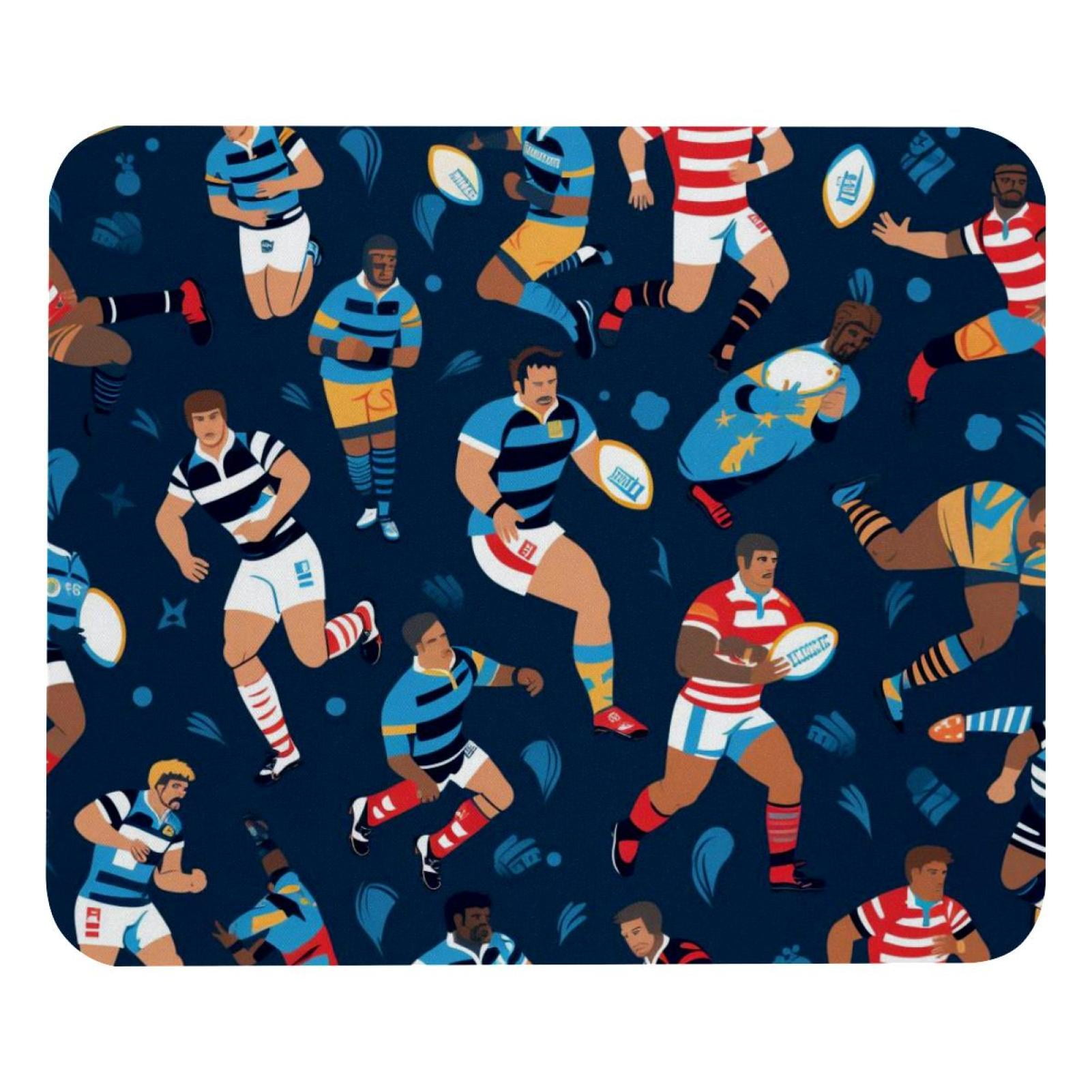 Rugby Football Mouse Pad, Cloth with Rubberized Base - Walmart.com