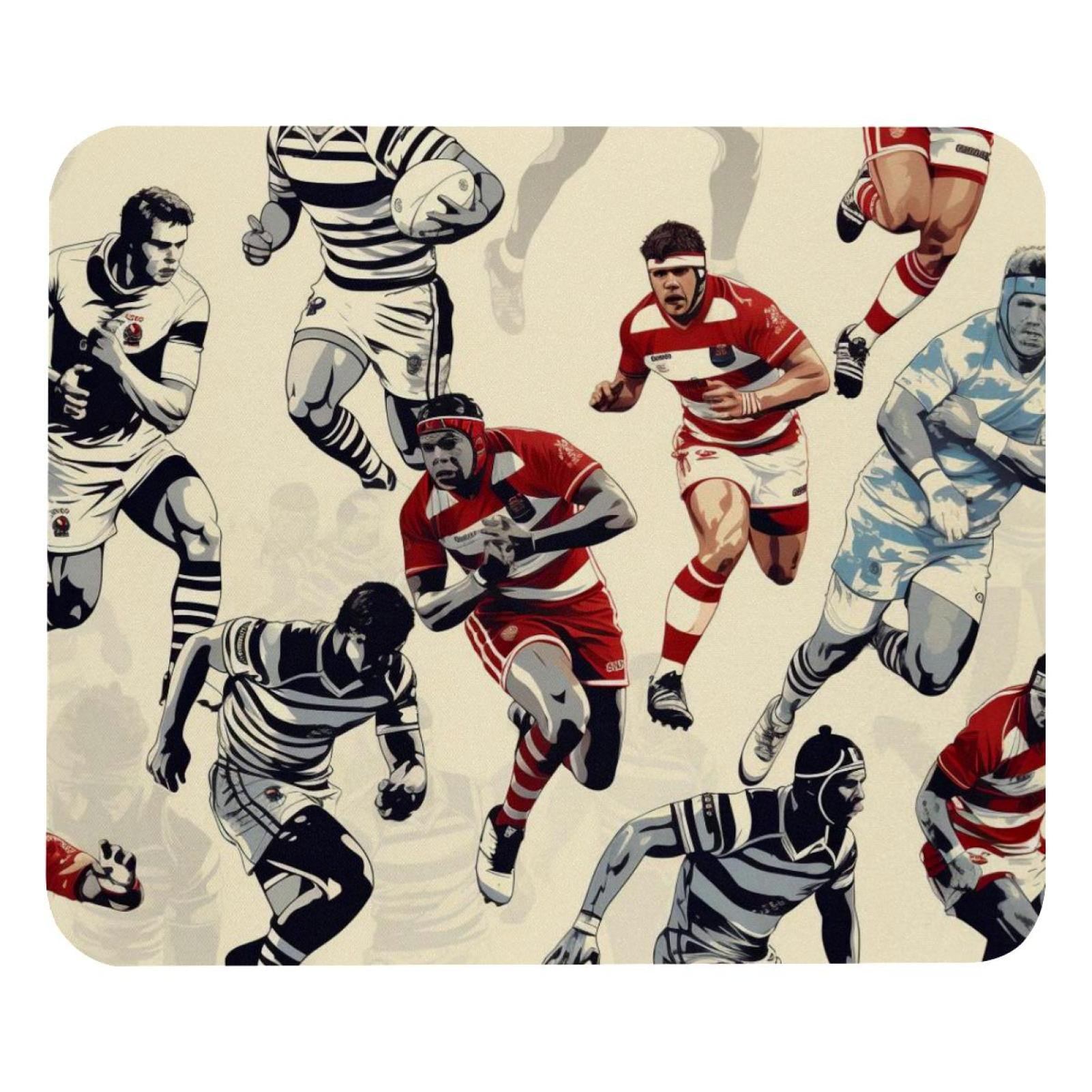 Rugby Football Mouse Pad, Cloth with Rubberized Base - Walmart.com