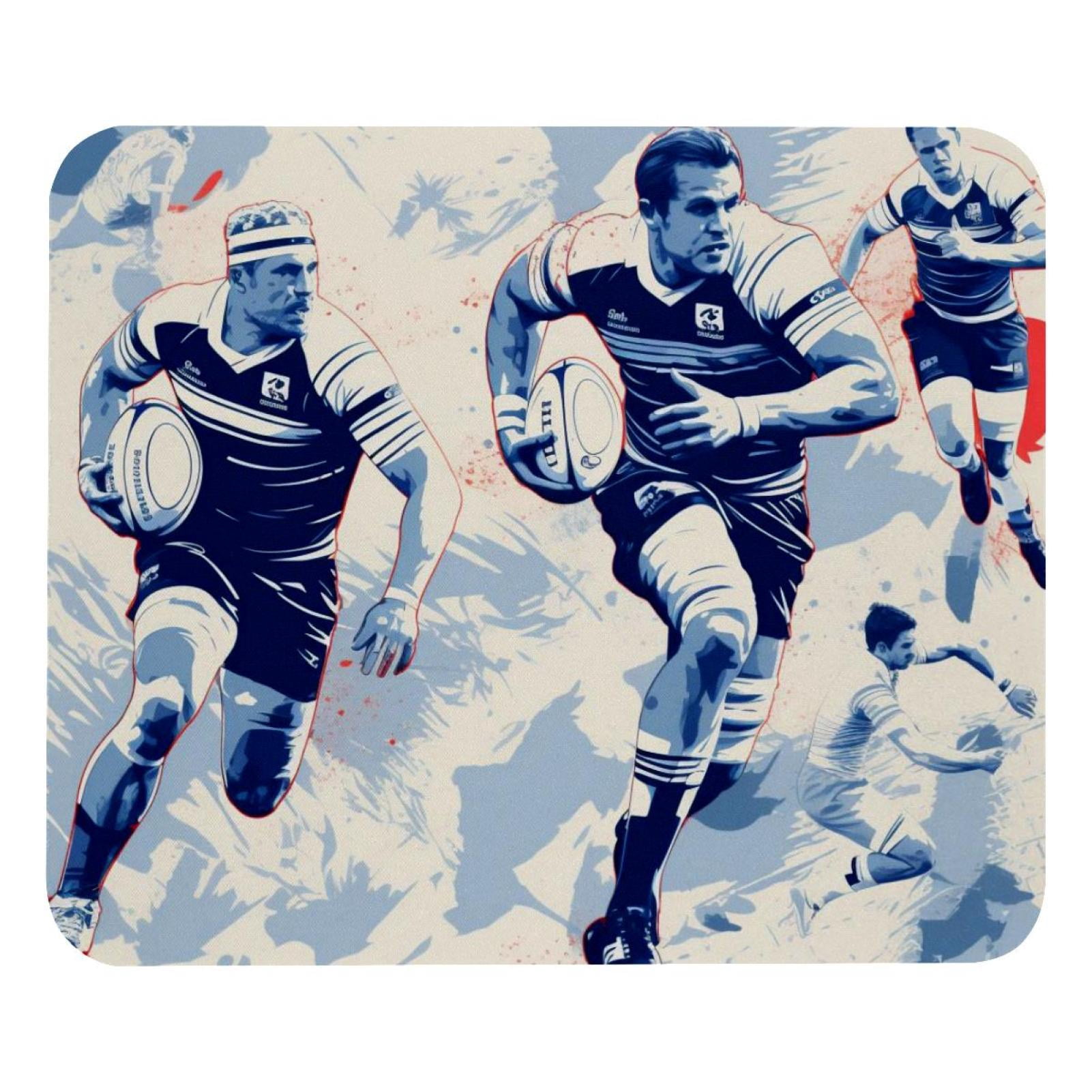 Rugby Football Mouse Pad, Personality Design Rubber Base for Office ...