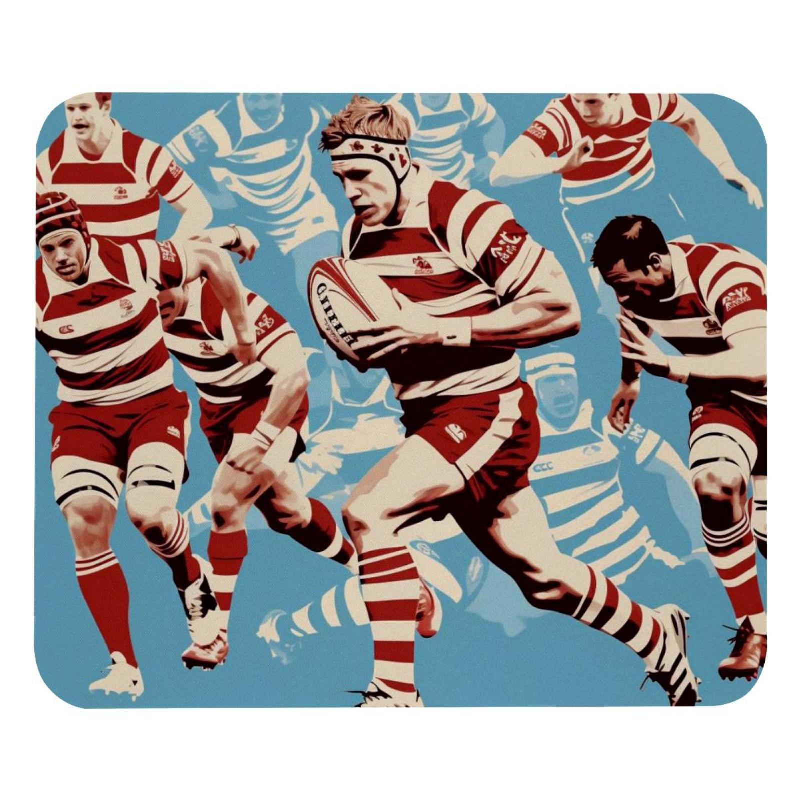 Rugby Football Mouse Pad, Personality Design Rubber Base for Office ...
