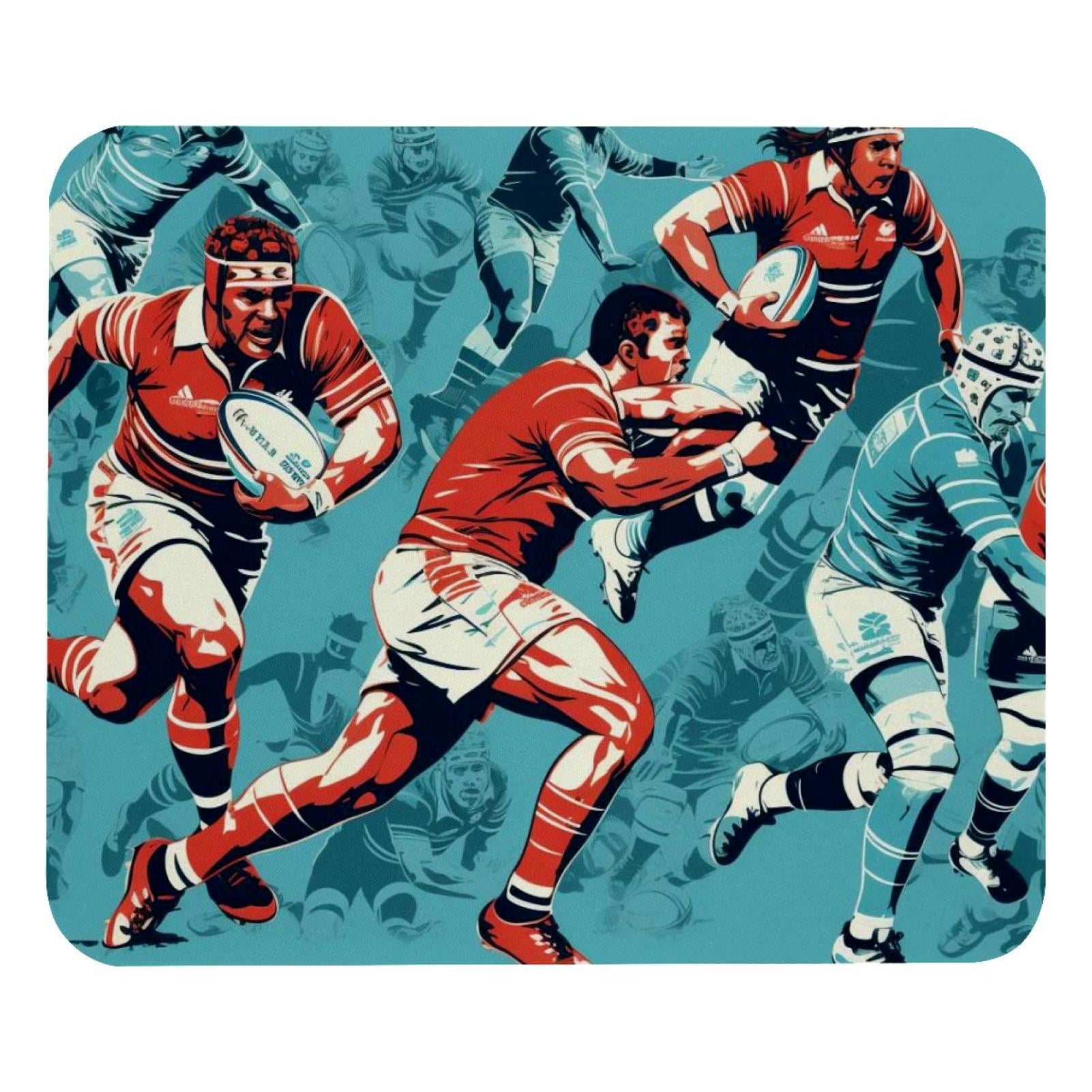 Rugby Football Mouse Pad, Personality Design Rubber Base for Office ...