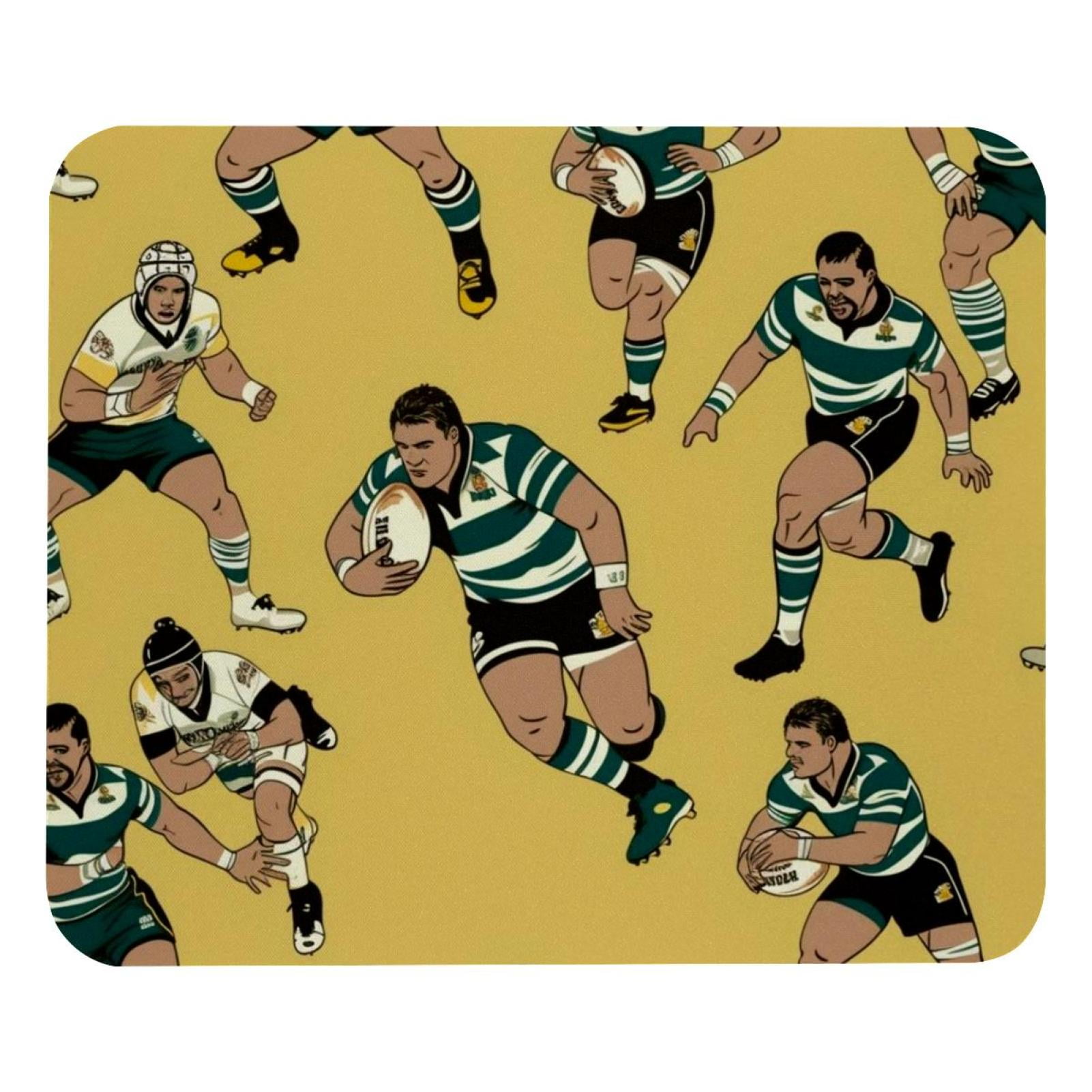 Rugby Football Mouse Pad, Personality Design Rubber Base for Office ...