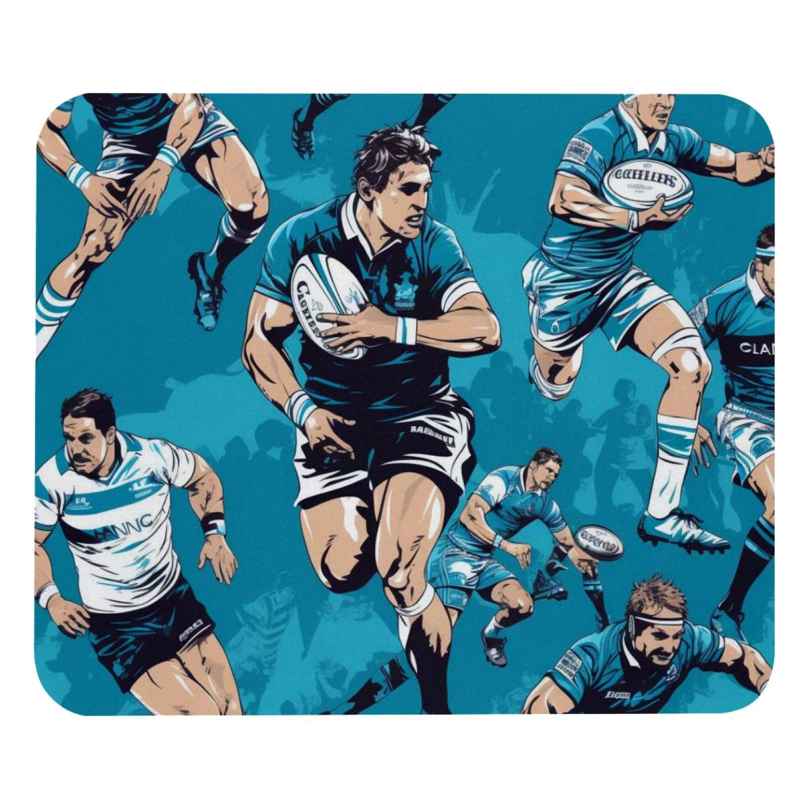 Rugby Football Mouse Pad, Personality Design Rubber Base for Office ...