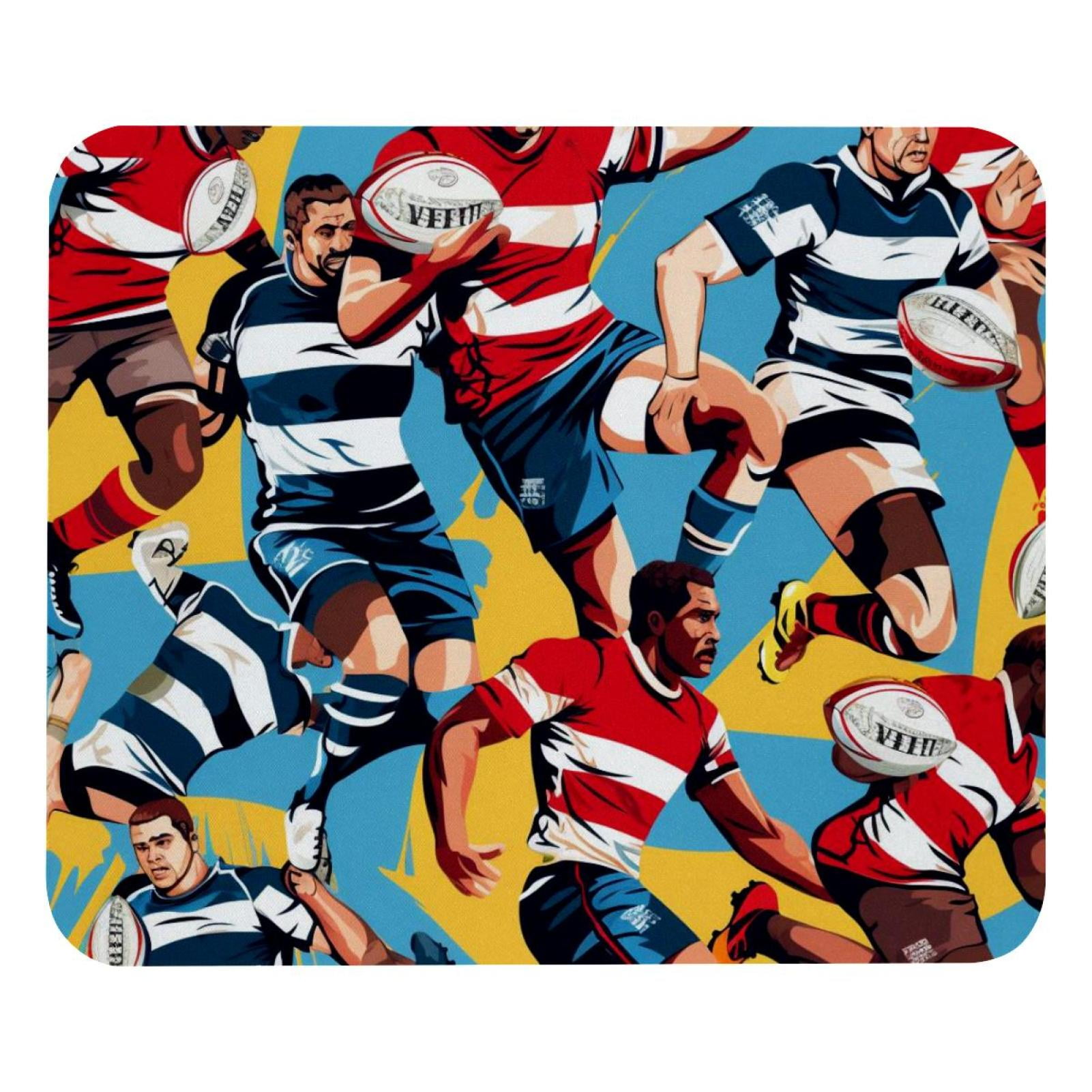 Rugby Football Mouse Pad, Personality Design Rubber Base for Office ...