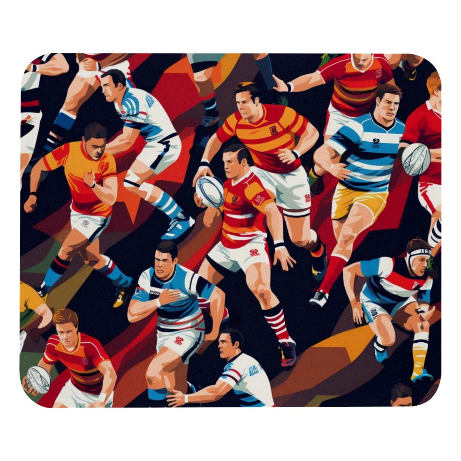Rugby Football Mouse Pad, Personality Design Rubber Base for Office ...