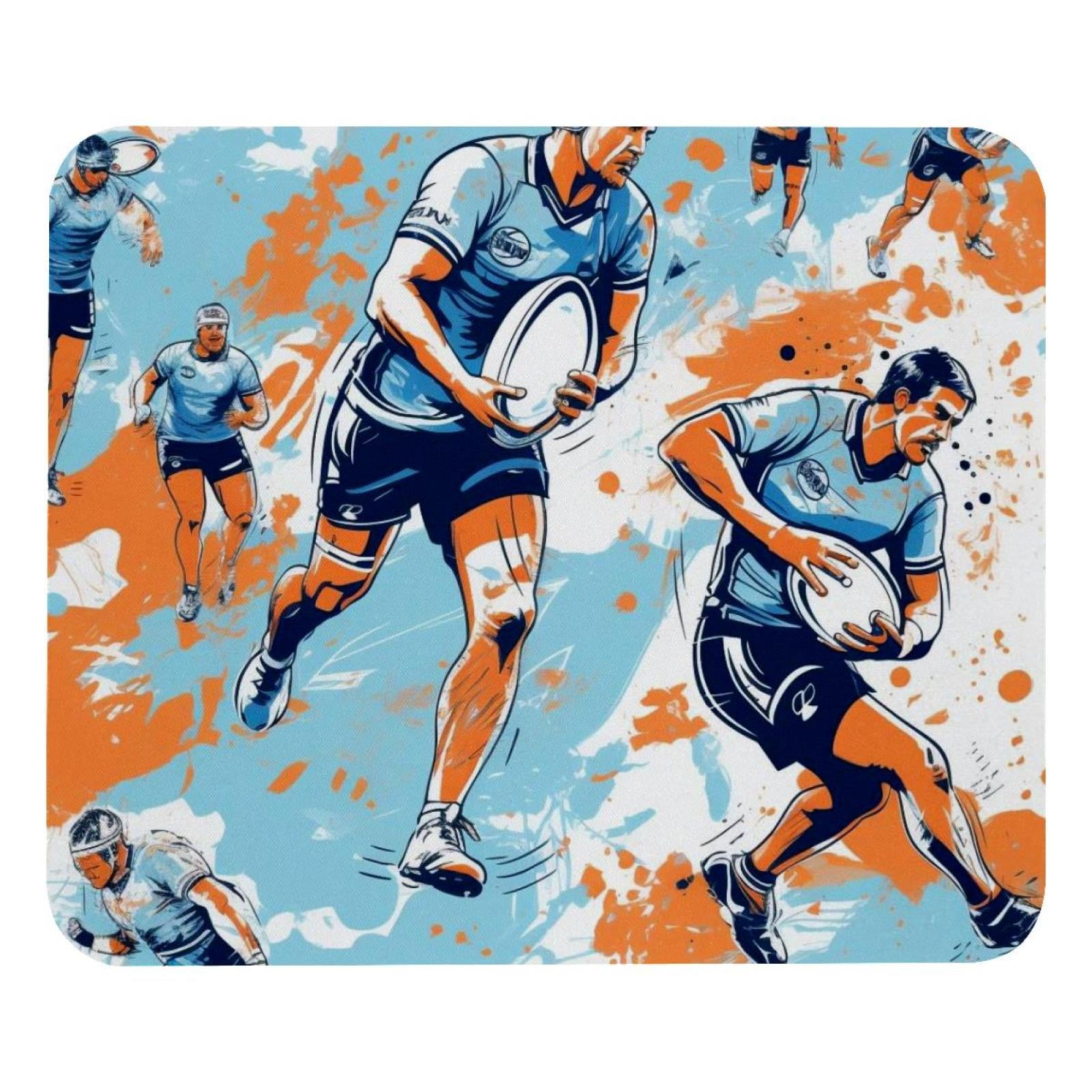 Rugby Football Mouse Pad, Personality Design Rubber Base for Office ...