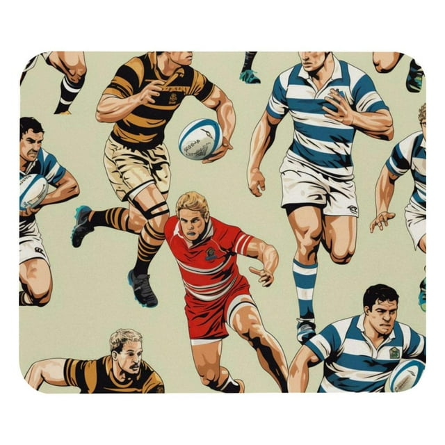 Rugby Football Mouse Pad, Personality Design Rubber Base for Office ...